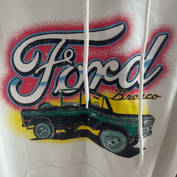 Ford | Sweaters | Ford White Hoodie | Poshmark